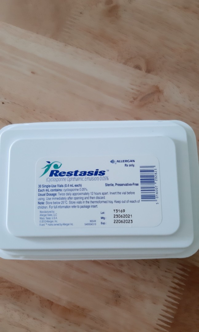 Restasis Eye Drop, Health & Nutrition, Medical Supplies & Tools on ...