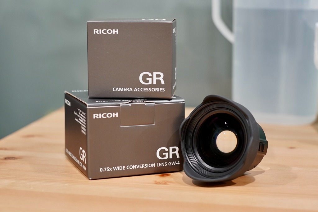 Ricoh GW-4 及 GA-1 廣角配件 GR3 專用 GRIII GW4 GA1, 攝影器材, 鏡頭及裝備 - Carousell