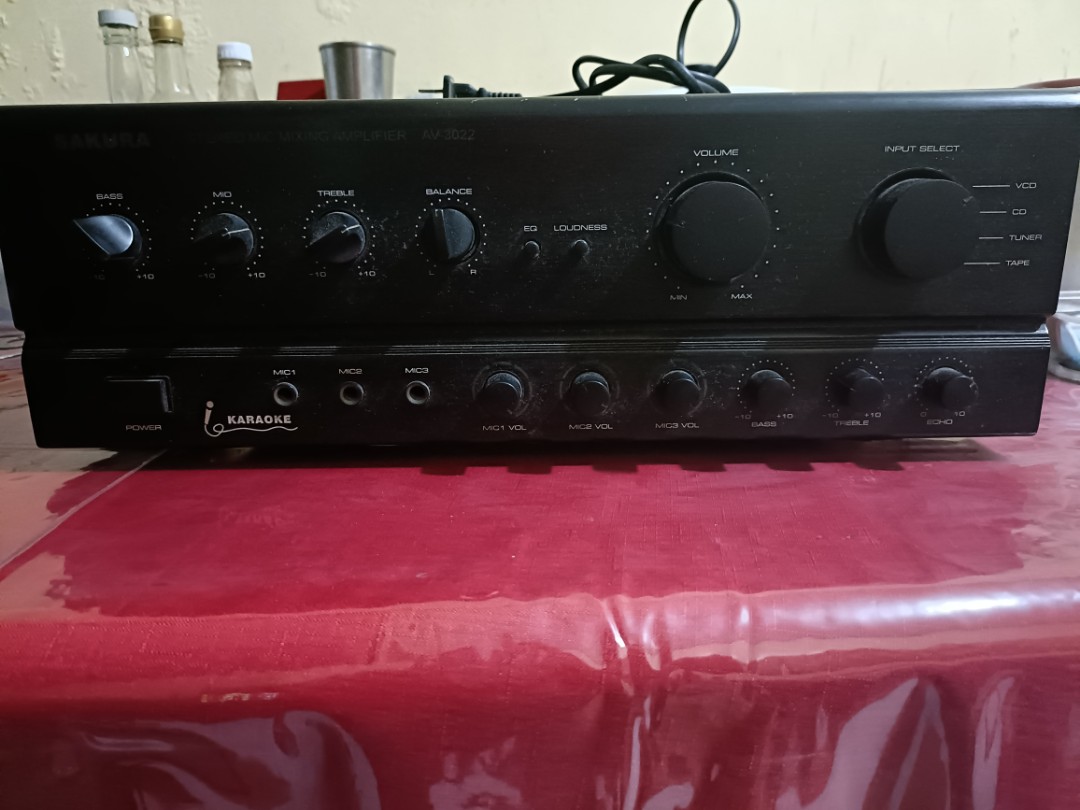 SAKURA JAPAN AMPLI KARAOKE MODEL AV-3022, Audio, Soundbars, Speakers ...