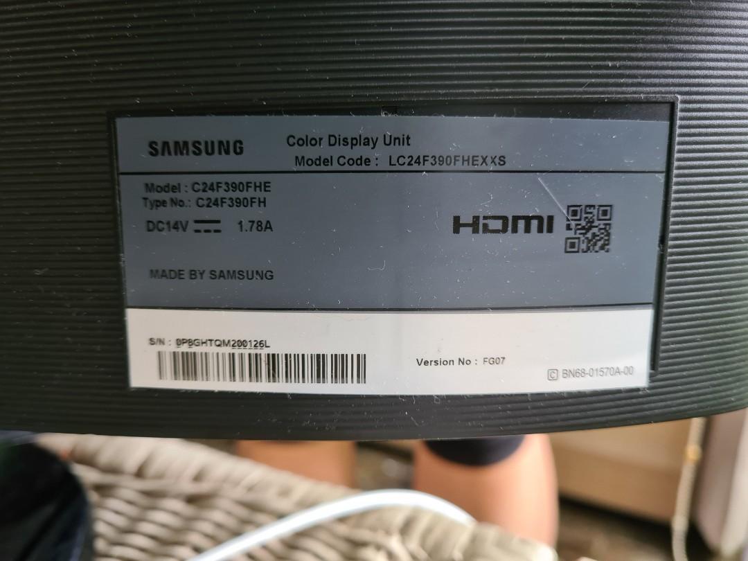 Samsung monitor damaged, Computers & Tech, Parts & Accessories, Monitor ...