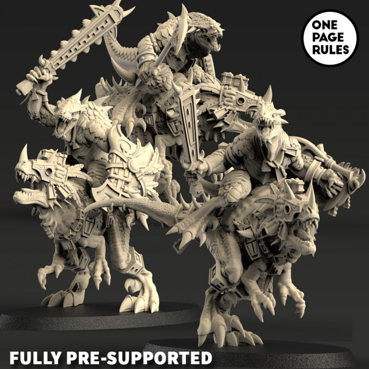 Saurus Knights - Warhammer AOS Seraphon Proxy, Hobbies & Toys, Toys ...