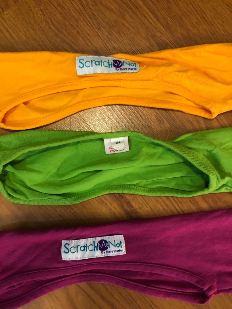 Scratch Me Not scratch sleeves for eczema baby, Babies & Kids, Babies ...