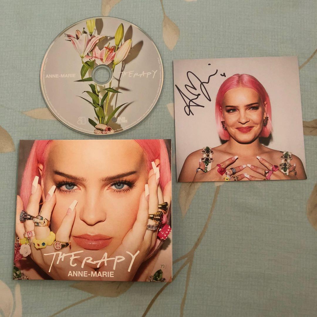 Signed Therapy Album - Anne Marie, Hobbies & Toys, Music & Media, CDs ...