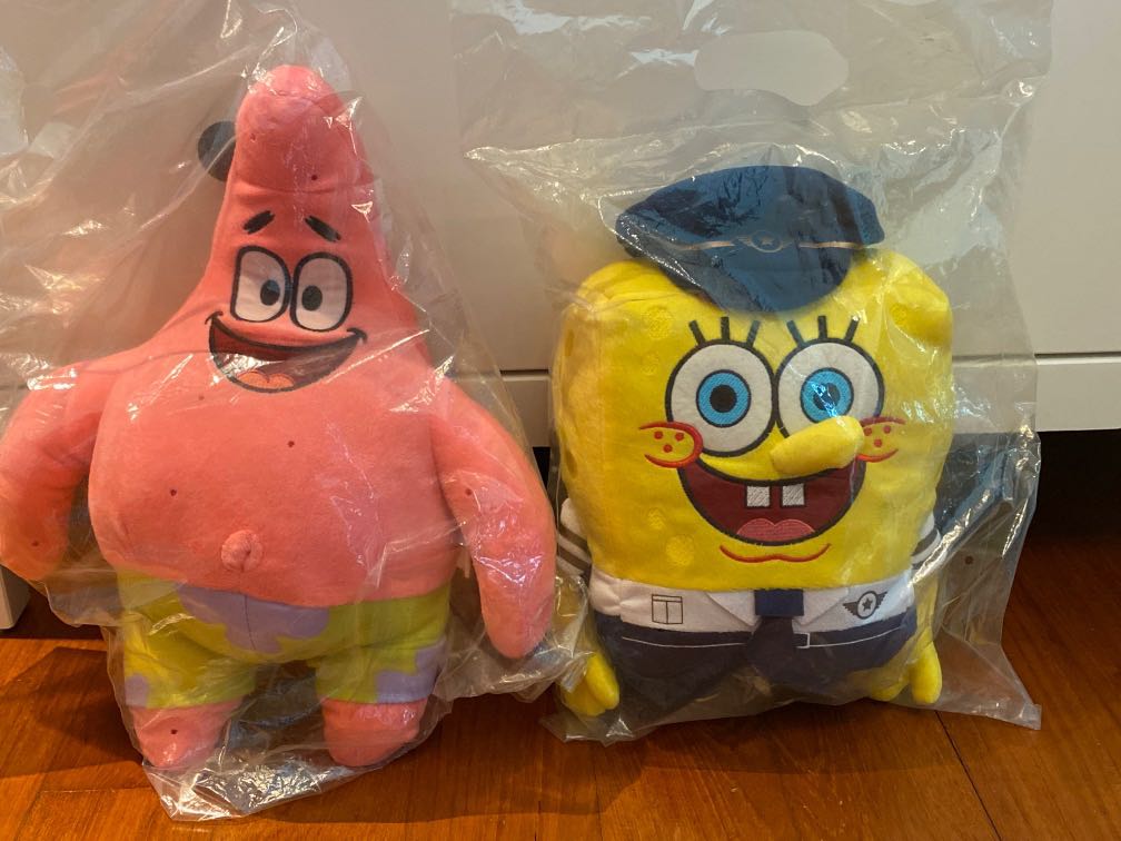SpongeBox SquarePants Soft Toys, Hobbies & Toys, Toys & Games on Carousell