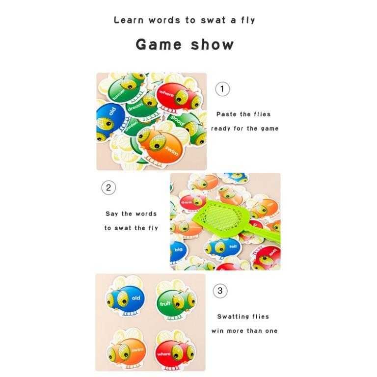Swatting sight words montessori toys learn phonics, Babies & Kids, Baby ...