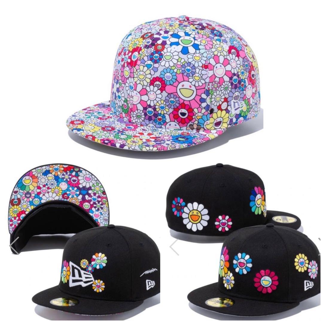 Takashi Murakami new era 59fifty flower print cap, Men's Fashion ...