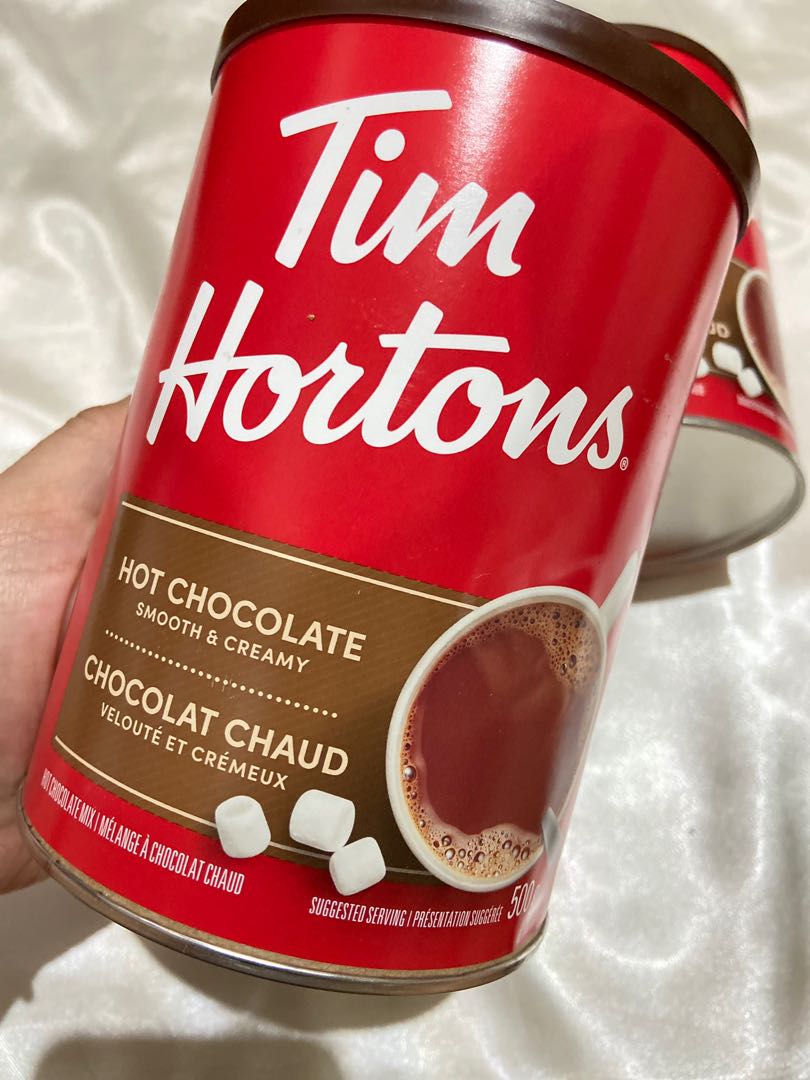 Tim Hortons Hot Chocolate 500g, Food & Drinks, Beverages on Carousell