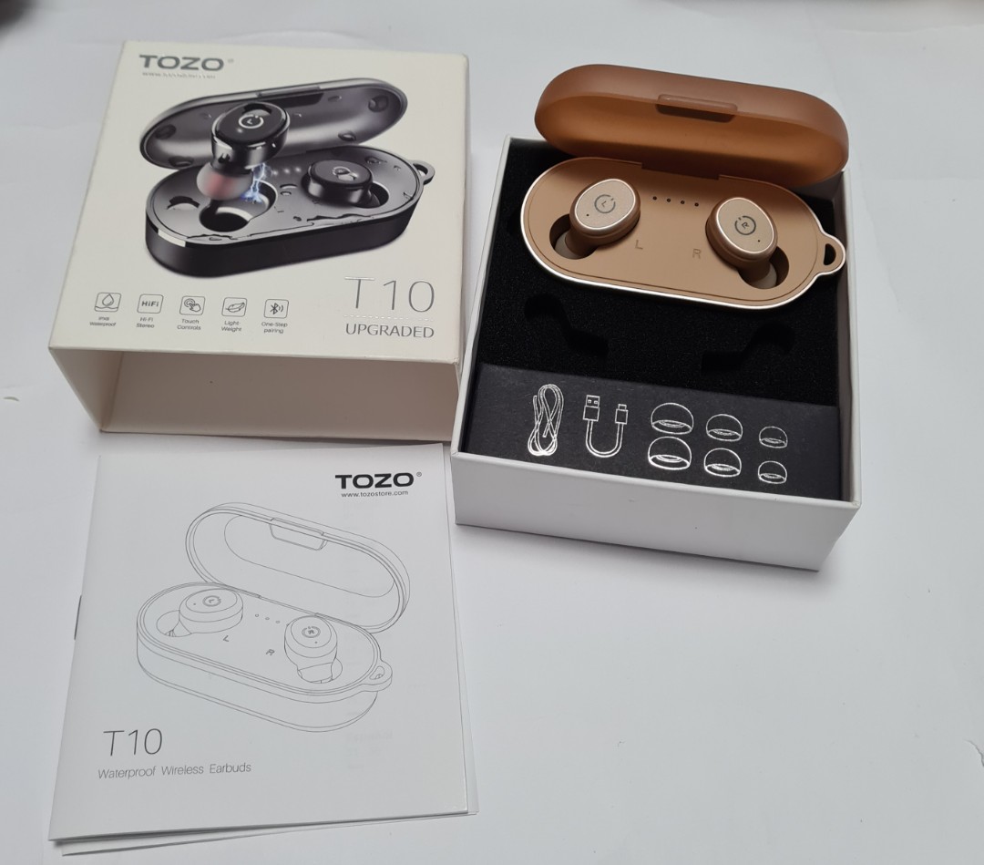 TOZO T10 Bluetooth 5.0 Wireless Earbuds, Audio, Earphones on Carousell