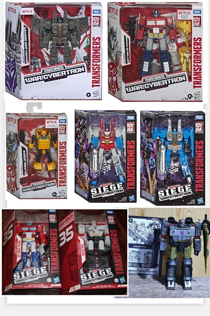 Transformers Netflix Optimus Prime, Bumblebee, Megatron, Sparkless ...