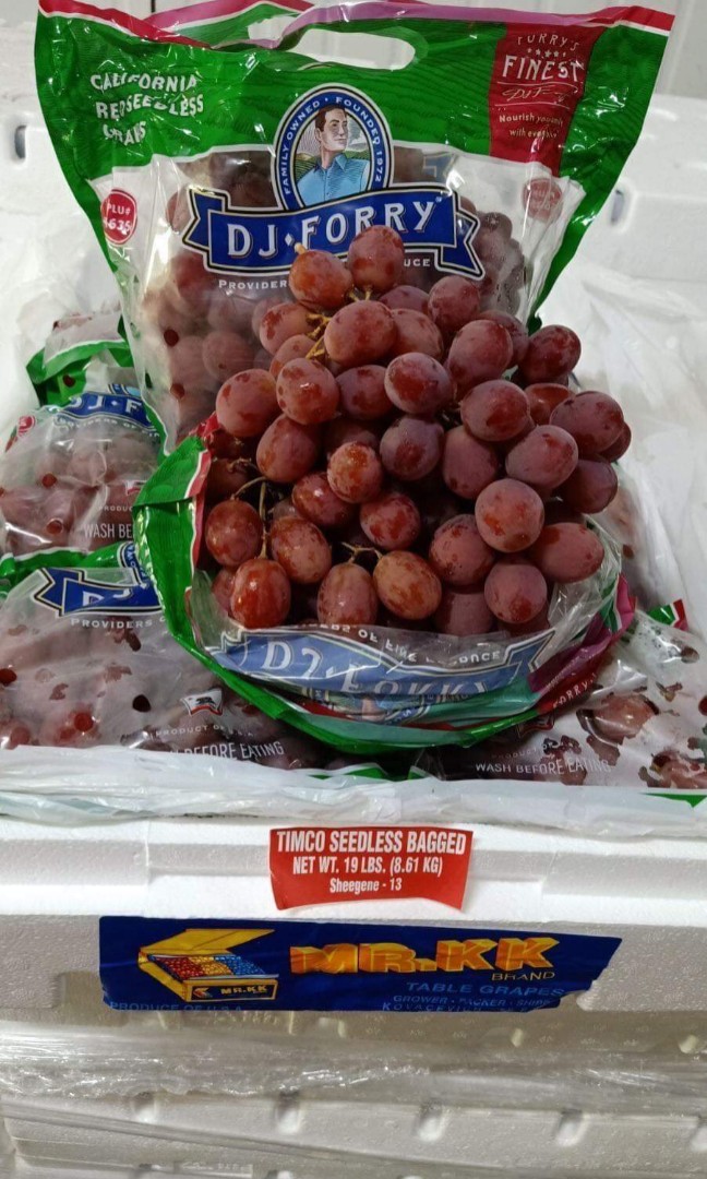 US DJ Forry Red Seedless Grapes 8kls, Food & Drinks, Fresh Produce on ...