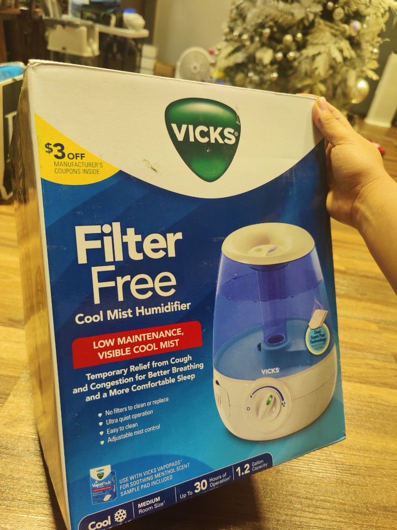 Vicks Filter Free Cool Mist Humidifier, Beauty & Personal Care ...