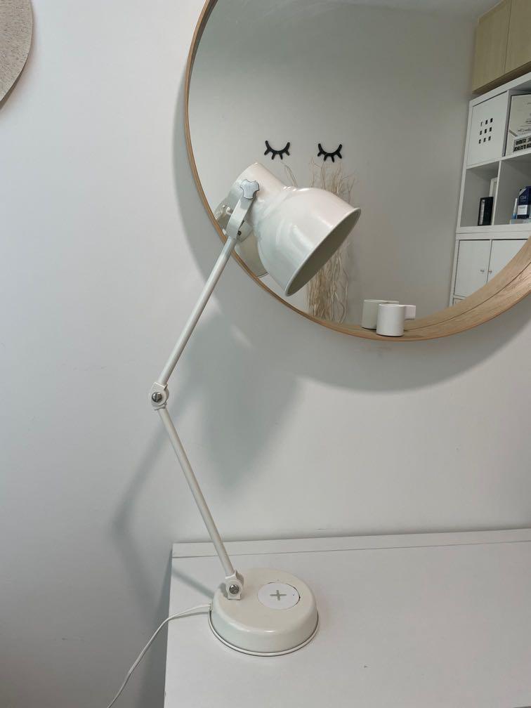 Wireless Charging Table Lamp IKEA White, TV & Home Appliances, Other ...