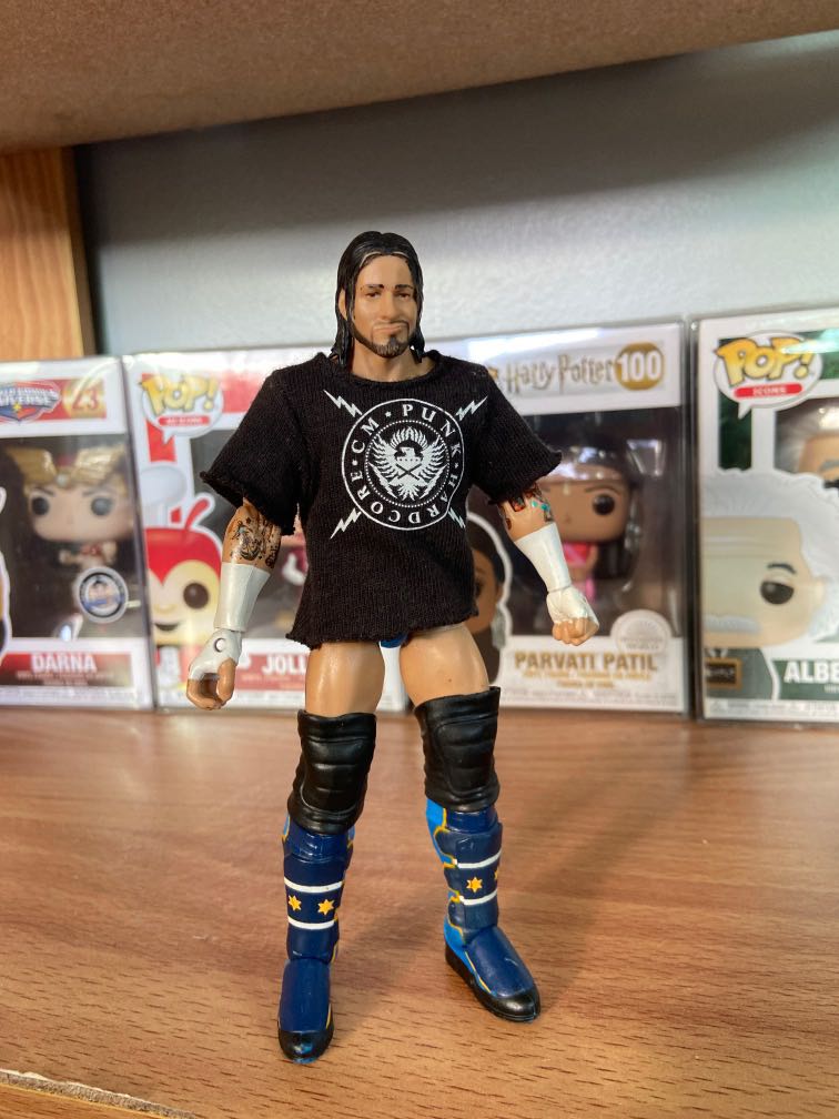 WWE Elite CM Punk rare, Hobbies & Toys, Toys & Games on Carousell