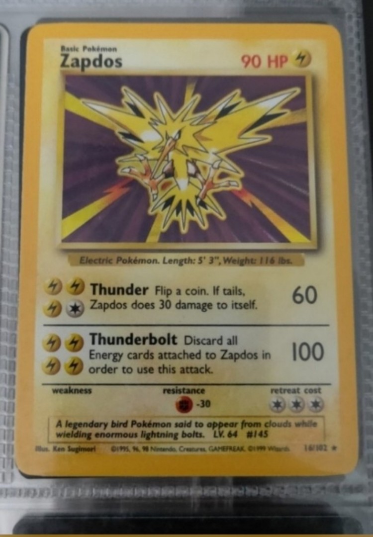 Zaptos pokemon card, Hobbies & Toys, Memorabilia & Collectibles ...