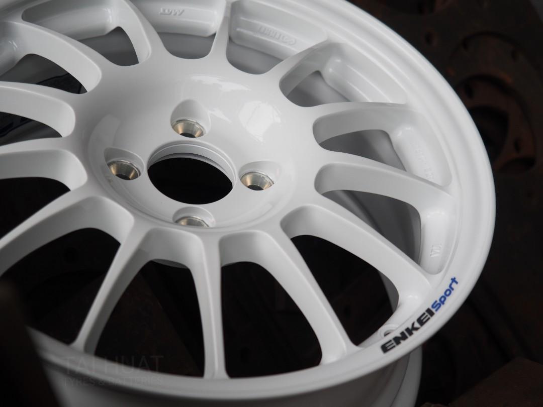 16" 4x100 ENKEI RCT-5 white japan rims enkei rims 4x100, Car ...