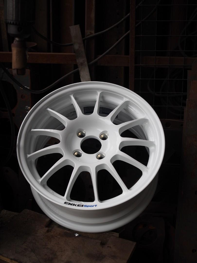 16" 4x100 ENKEI RCT-5 white japan rims enkei rims 4x100, Car ...