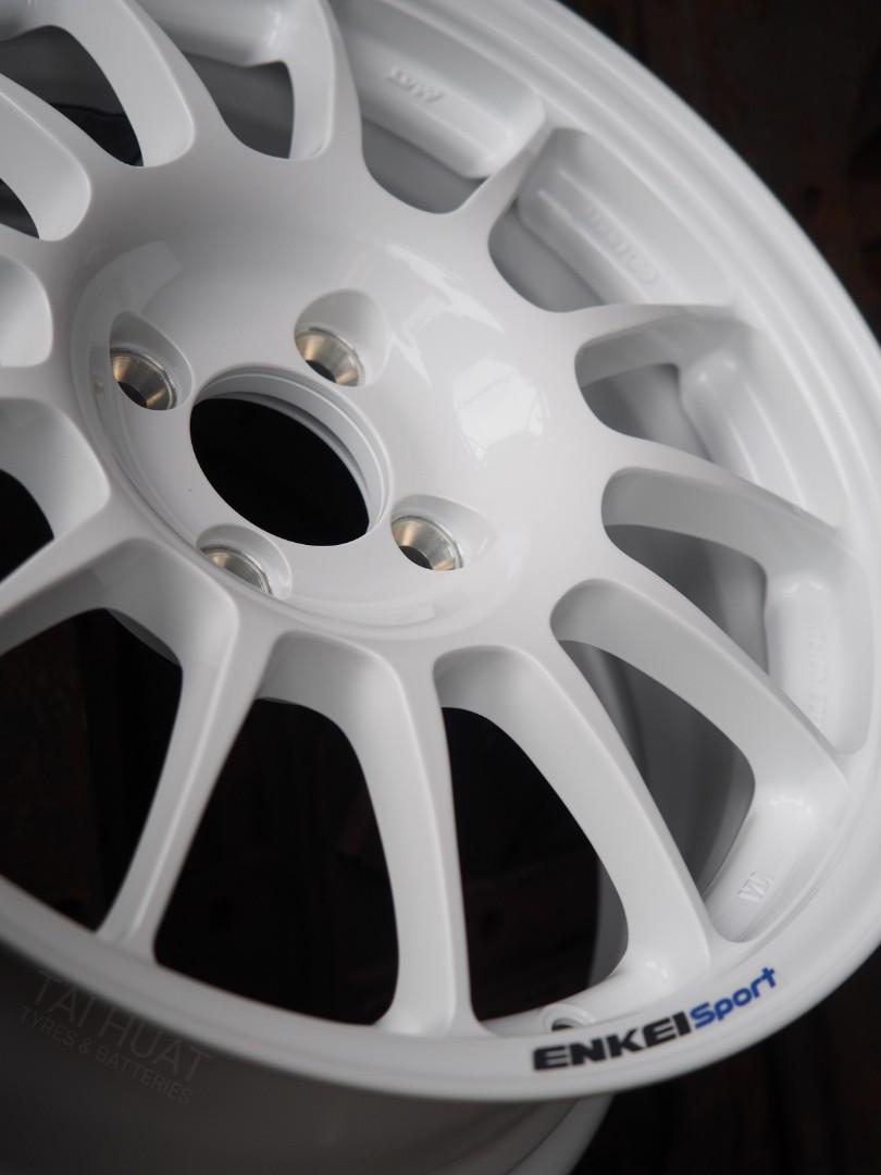 16" 4x100 ENKEI RCT-5 white japan rims enkei rims 4x100, Car ...