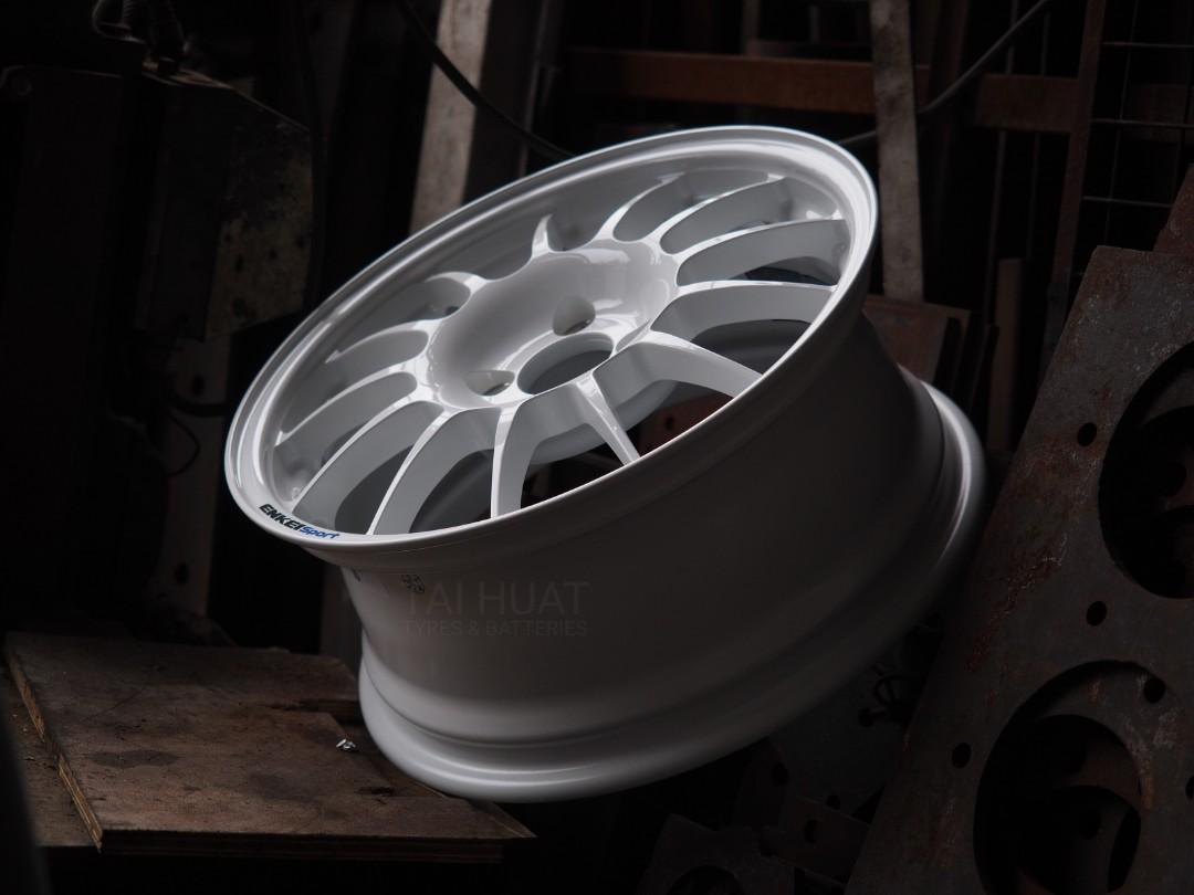 16" ENKEI RCT-5 white 4x100 japan rims, Car Accessories, Tyres & Rims ...