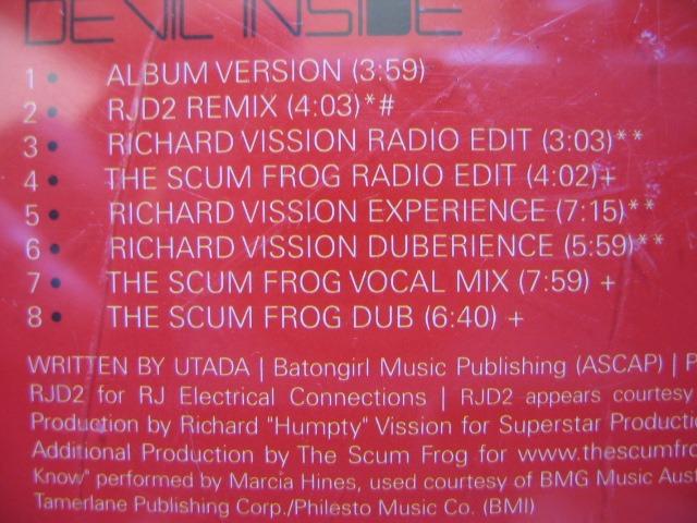 宇多田光 Utada Hikaru - Devil Inside CD Single, 興趣及遊戲, 音樂樂器 & 配件, 音樂與媒體 - CD 及 DVD - Carousell