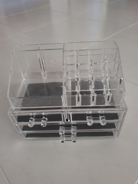 Acrylic Make Up Organiser Storage Box, Women's Fashion, Jewelry ...