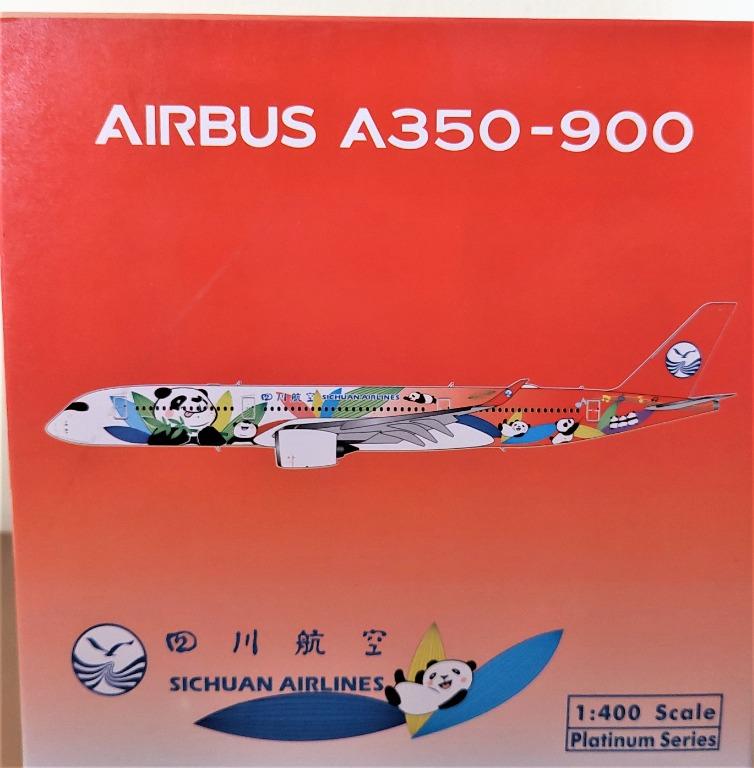Airbus A350-900 Sichuan Panda Bear airline model, Hobbies & Toys, Toys ...