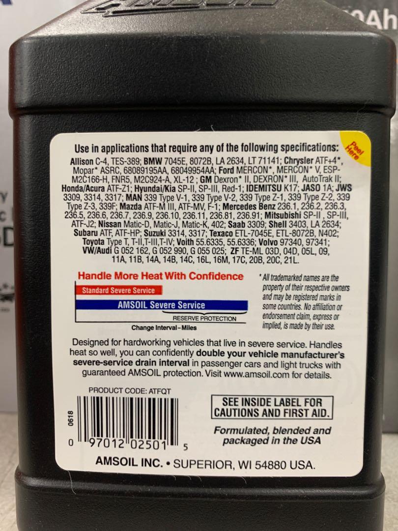 Amsoil ATF oil change, Honda, Toyota, Nissan, Subaru, Mitsubishi, Car ...