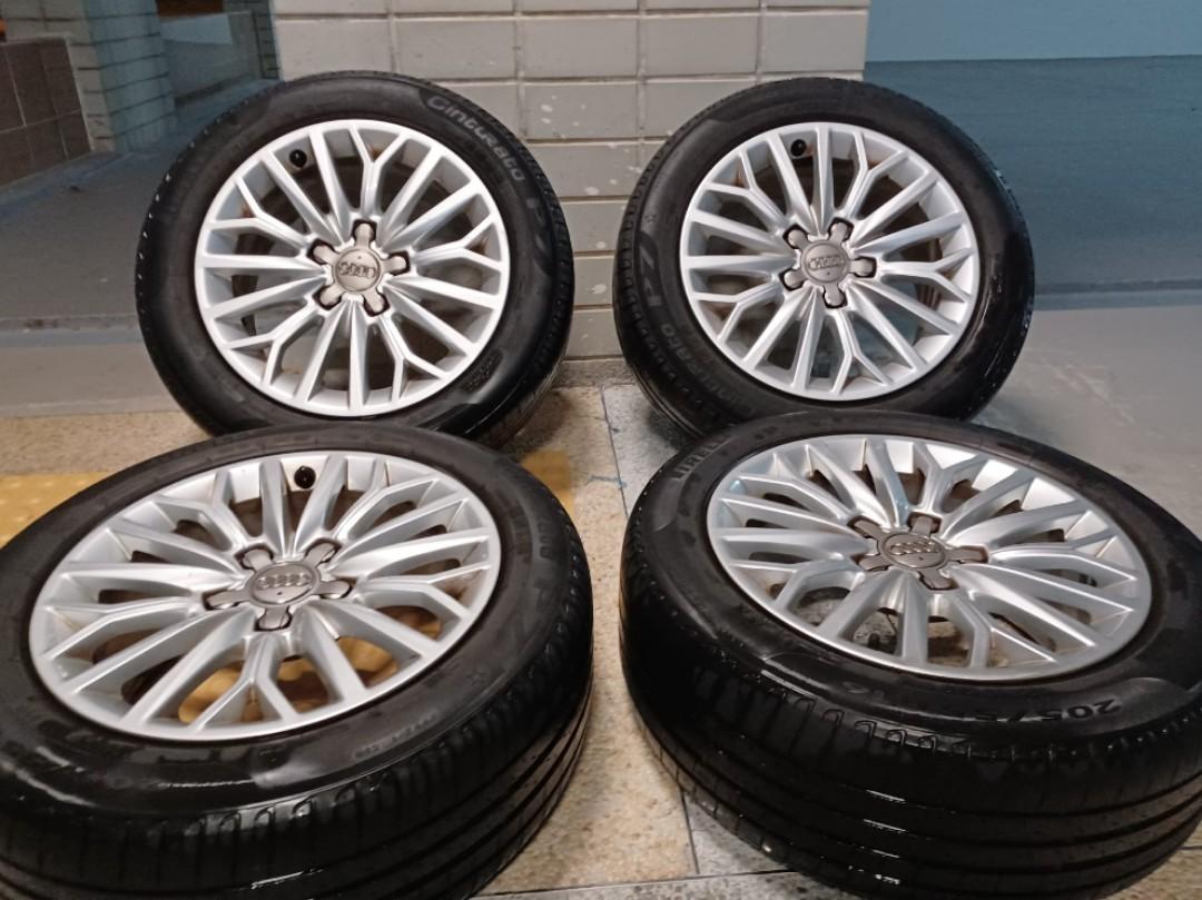 16" inch Audi A3 rims and tyres, Car Accessories, Tyres & Rims on Carousell