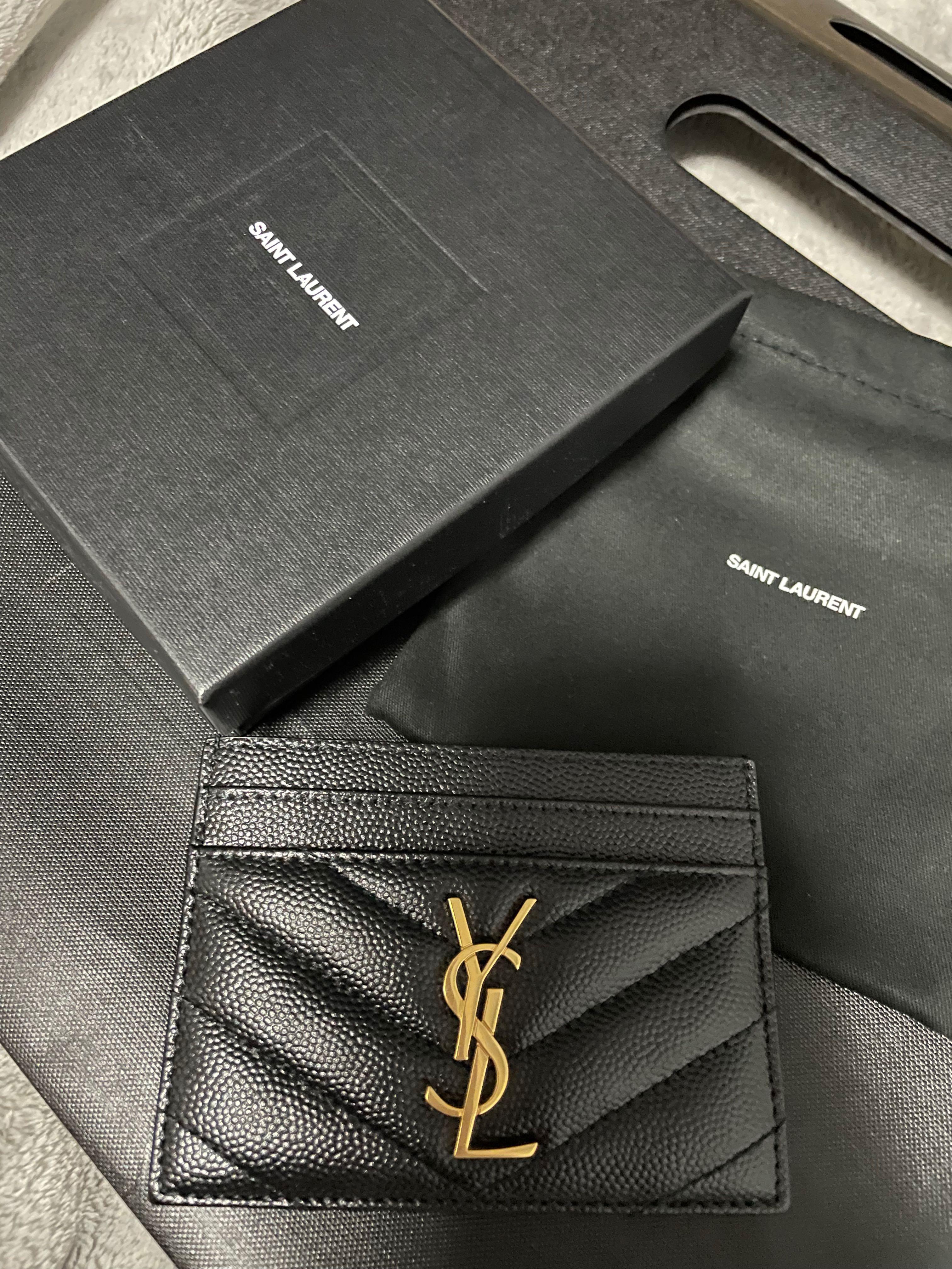 AUTHENTIC YSL CARD HOLDER, Women's Fashion, Bags & Wallets, Wallets ...