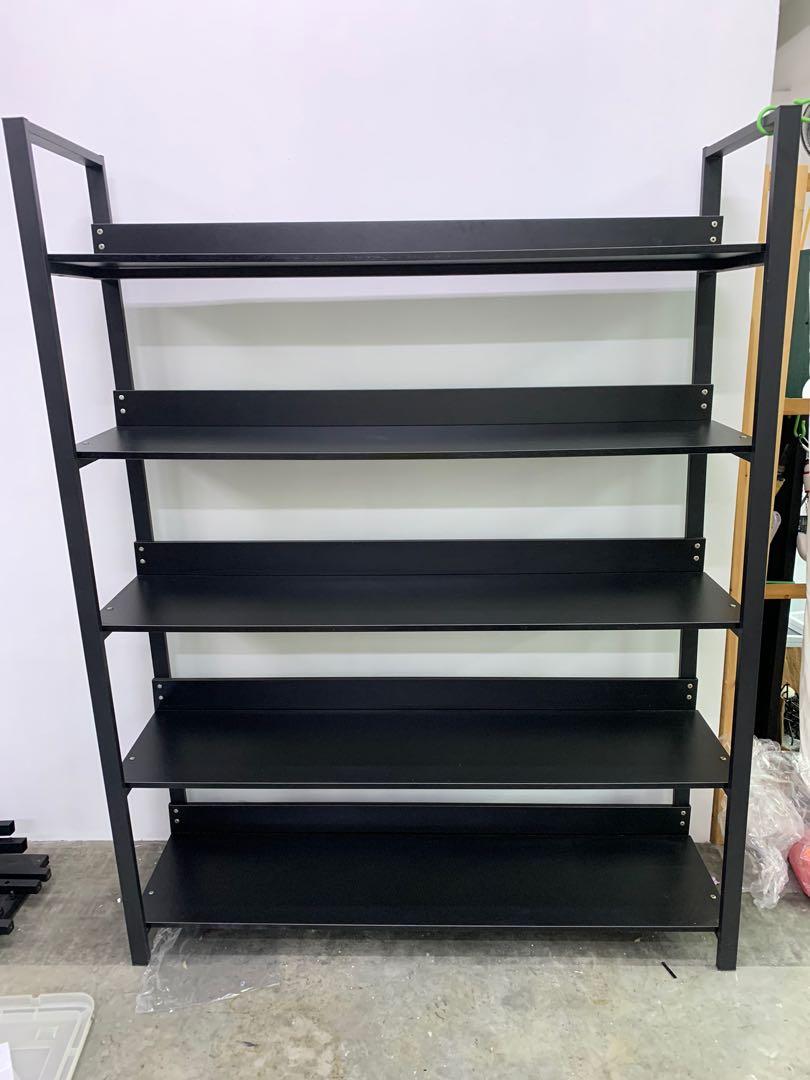 Black display shelf, Furniture & Home Living, Furniture, Shelves ...