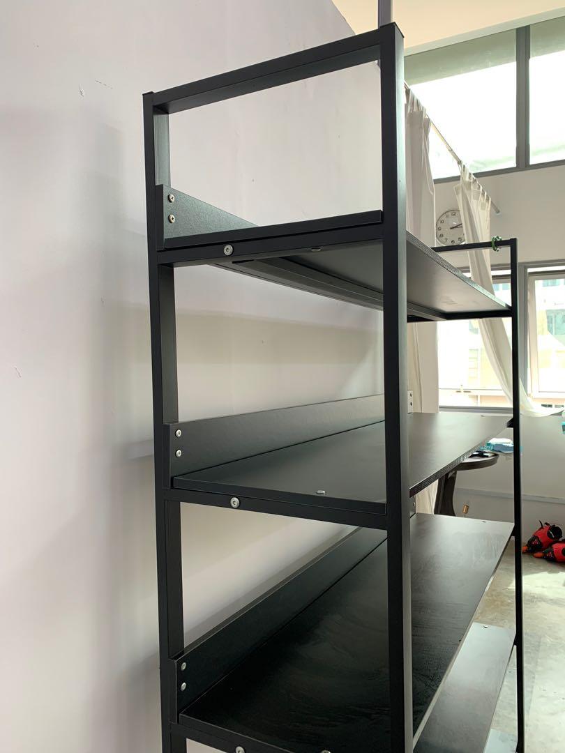 Black display shelf, Furniture & Home Living, Furniture, Shelves ...