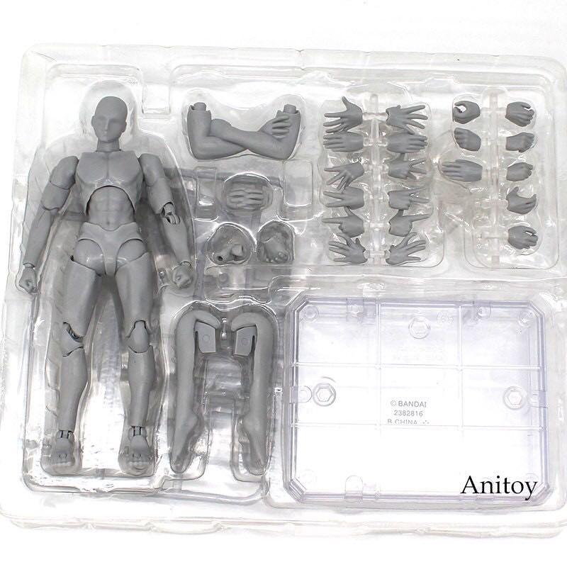 Body Kun Body Chan Figure Arts for Drawing reference with display base ...