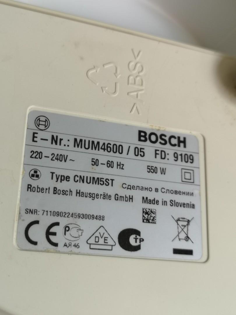 Bosch FD9109 Stand Mixer Used Cheap, TV & Home Appliances, Kitchen ...