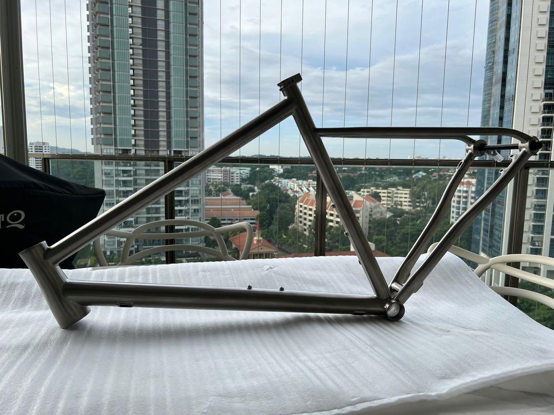 Brand new custom Waltly Titanium frame size 56, Sports Equipment ...