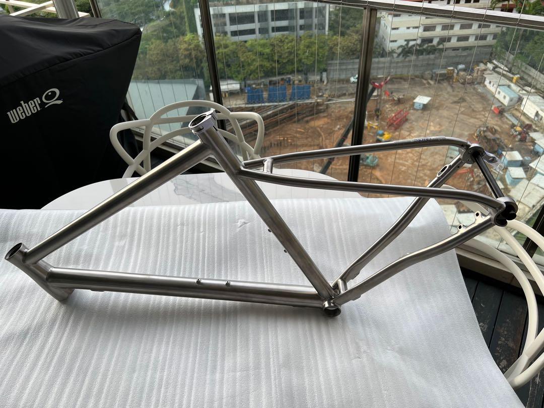 Brand new custom Waltly Titanium frame size 56, Sports Equipment ...