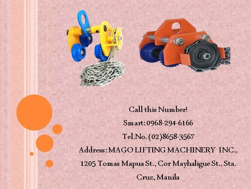 Chain Trolley & GST Chain Trolley, Commercial & Industrial, Industrial ...