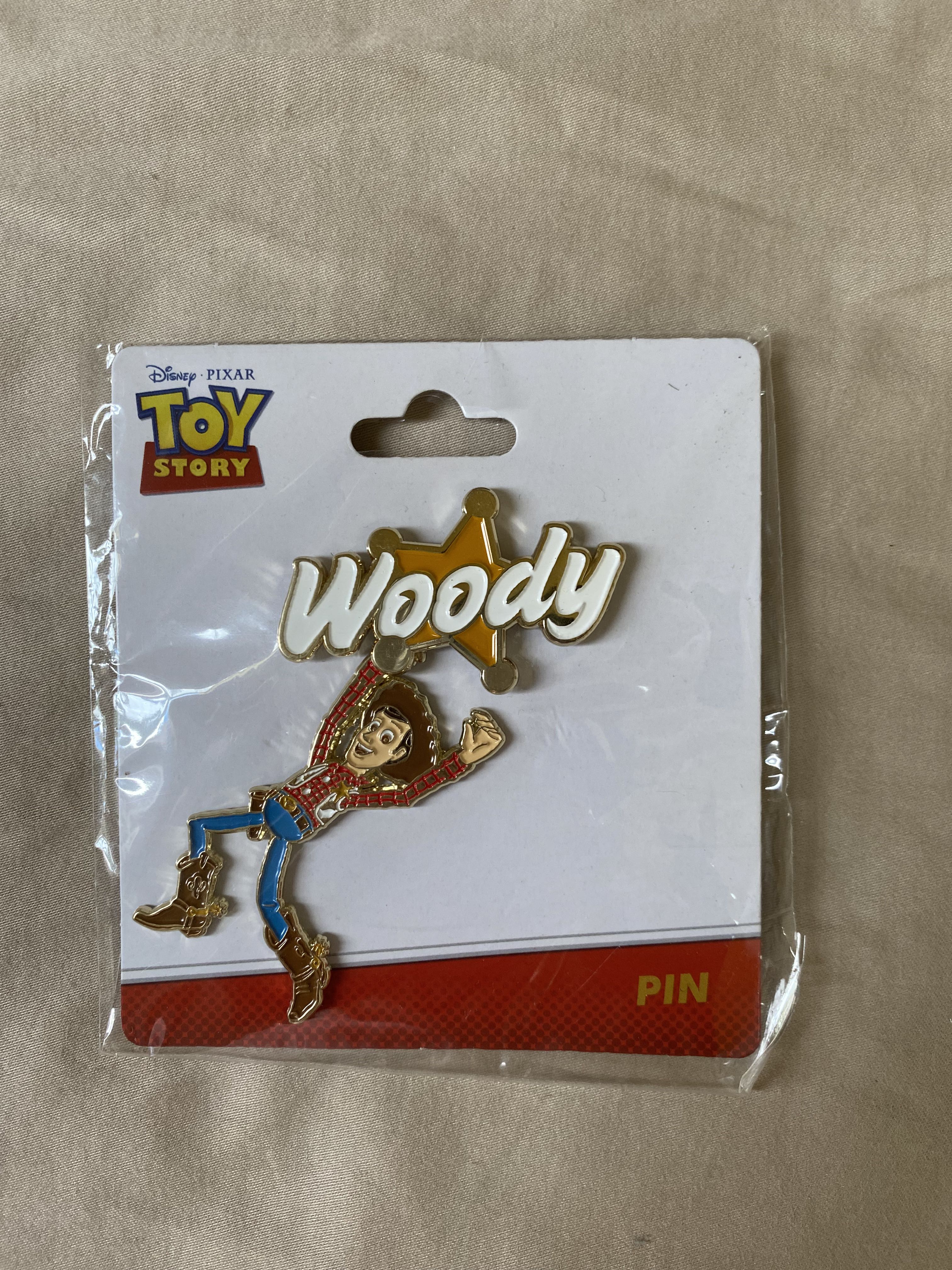 Disney Toy Story Woody Pin, Hobbies & Toys, Toys & Games on Carousell