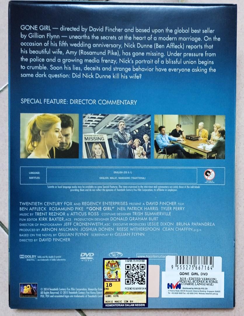Gone Girl Dvd Cover