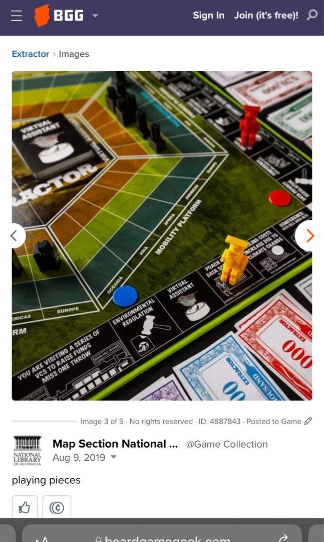 Extractor board game - mining Mona Australia , Hobbies & Toys, Toys ...