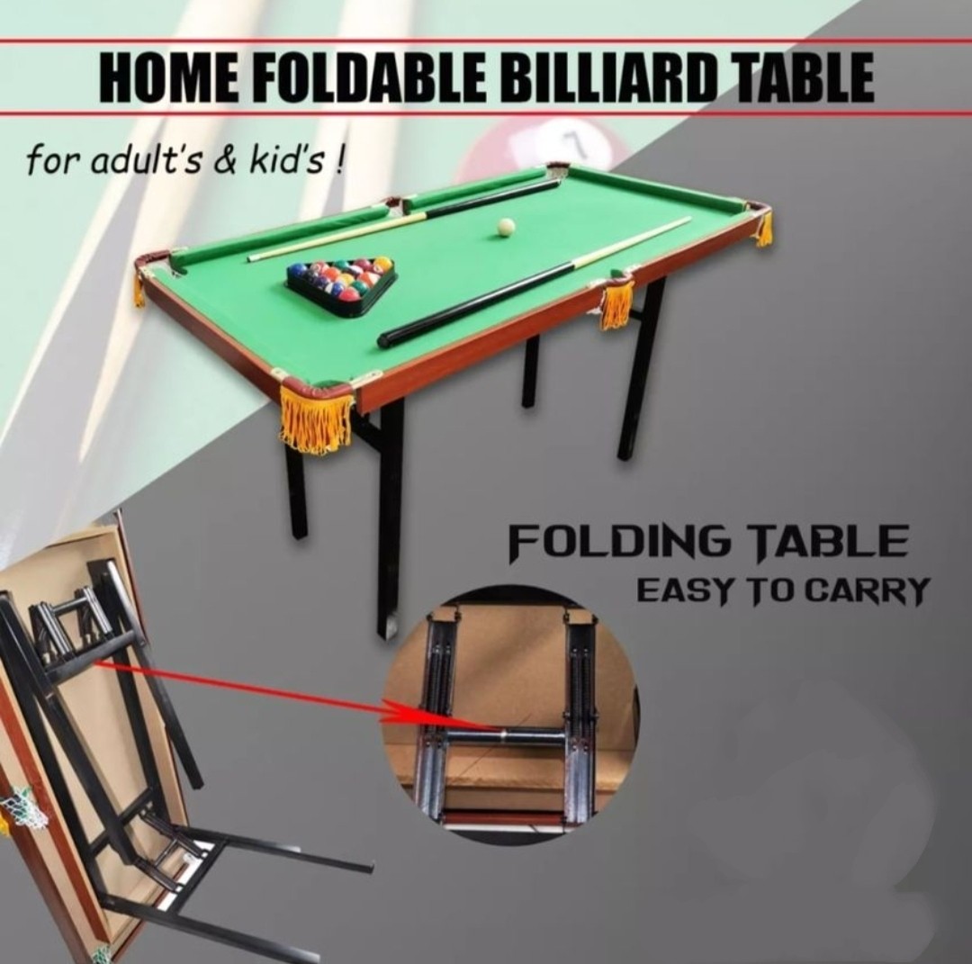 Foldable Billiard Table Set, Sports Equipment, Sports & Games ...