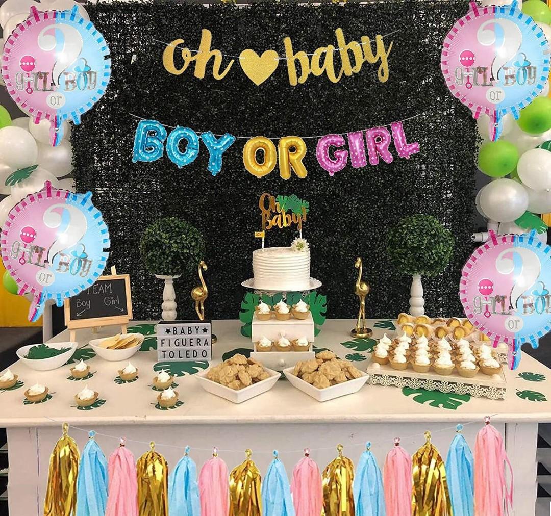 Gender Reveal Complete Decoration Pack for Gender Reveal Party, Hobbies ...