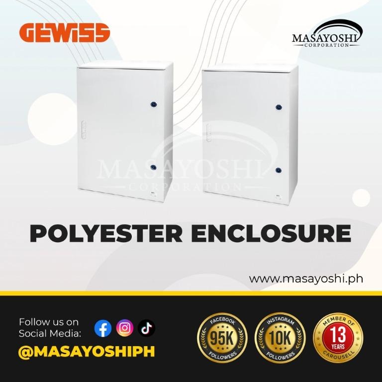 GEWISS Polyester Enclosure 310X425X160 IP66 | Model GW46002 | Enclosure ...