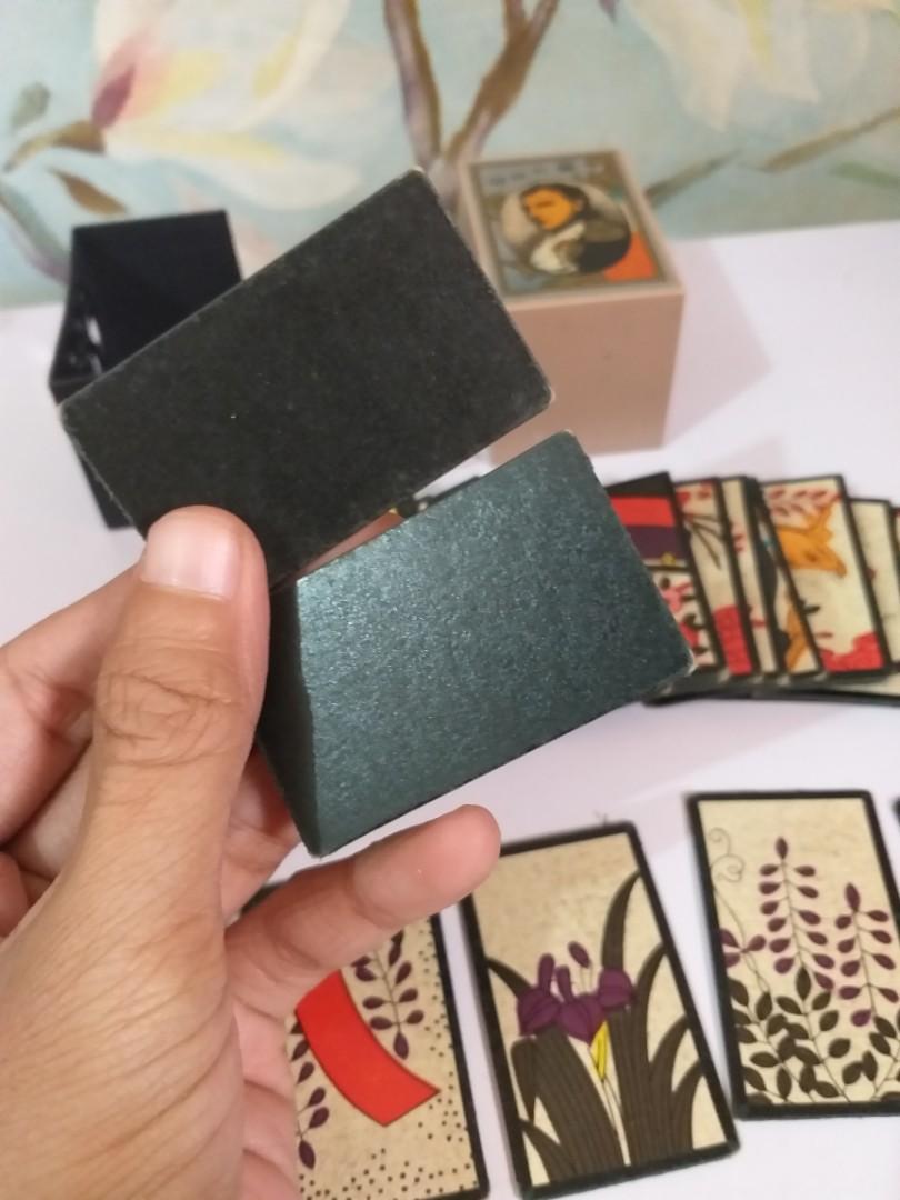 Hanafuda Nintendo Japanese playing cards Vintage Antique Complete 48pcs ...