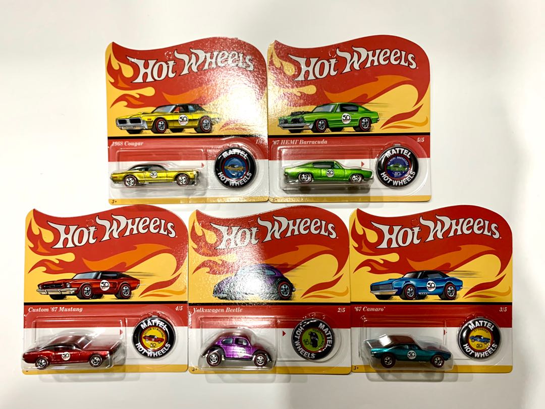 Hotwheels Button Pin Redline Diecast Car Set Series, Hobbies & Toys ...