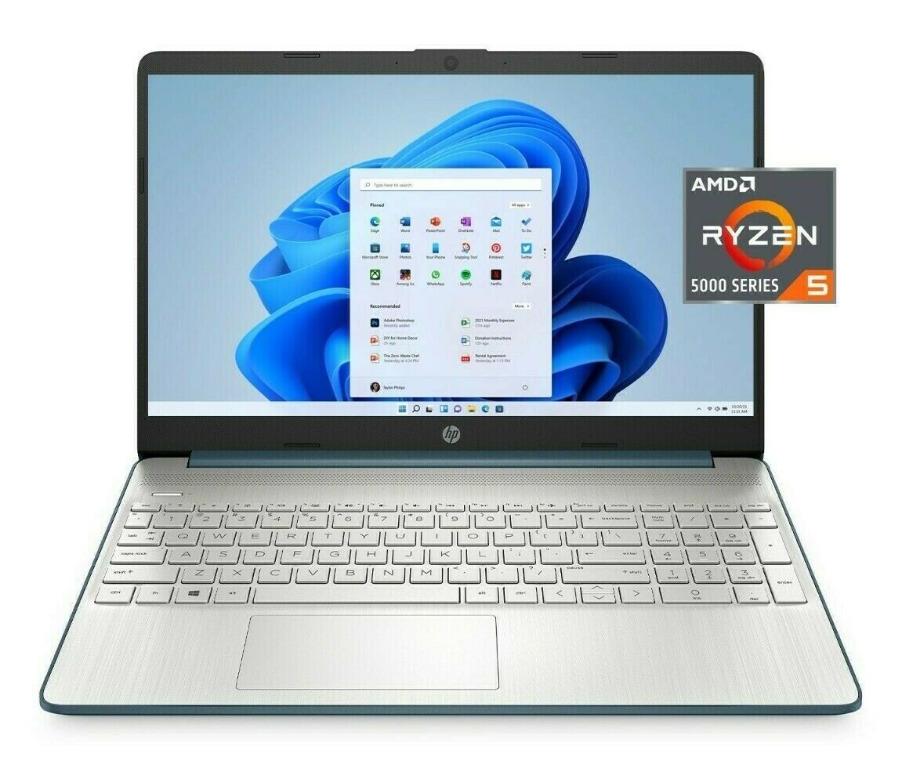 Hp laptop 15-ef2126wm 2021 Ryzen 5 5500u Ram 8gb ssd 256gb win 11 ...