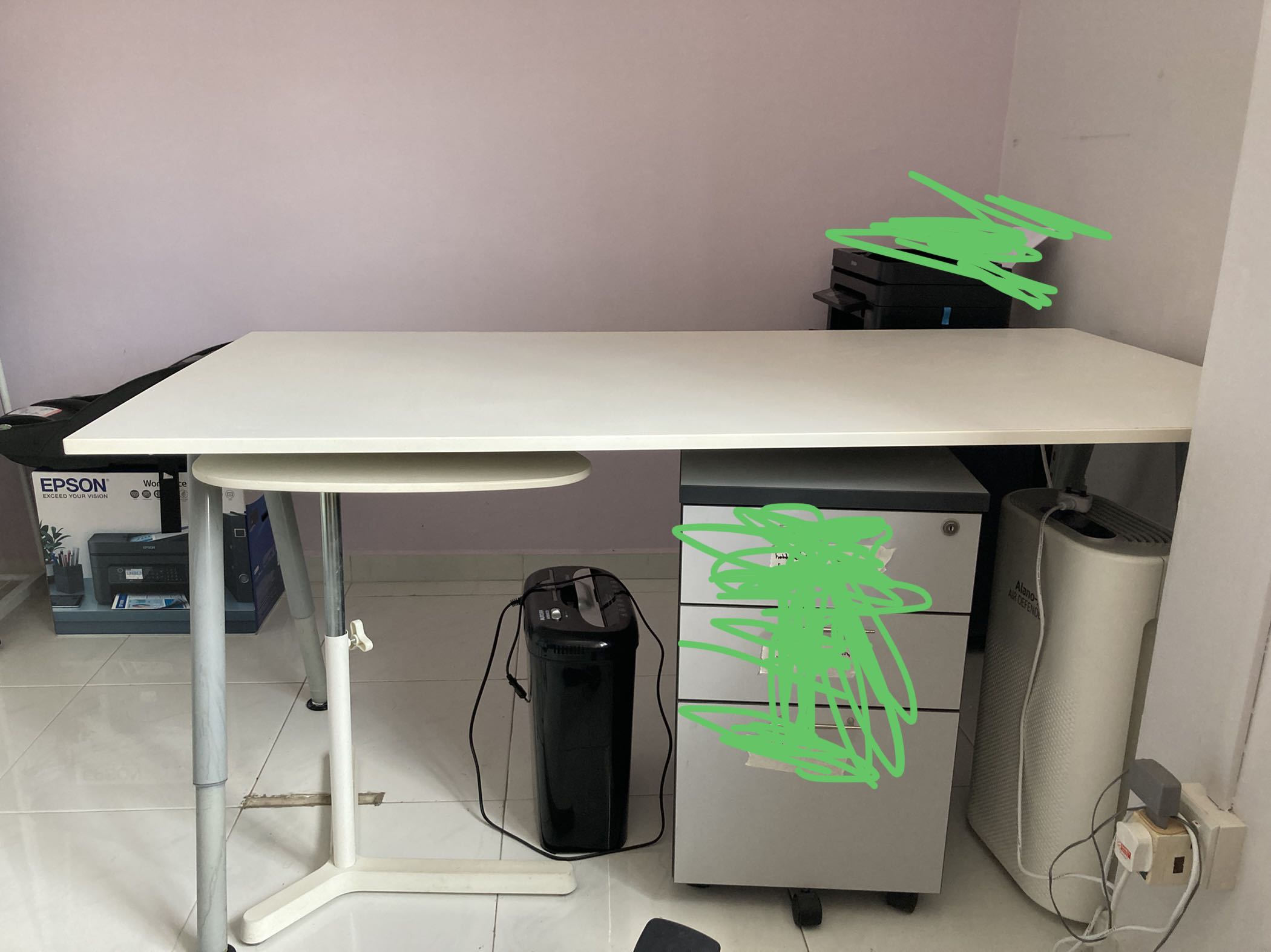 IKEA Galant Table, Furniture & Home Living, Furniture, Tables & Sets on ...