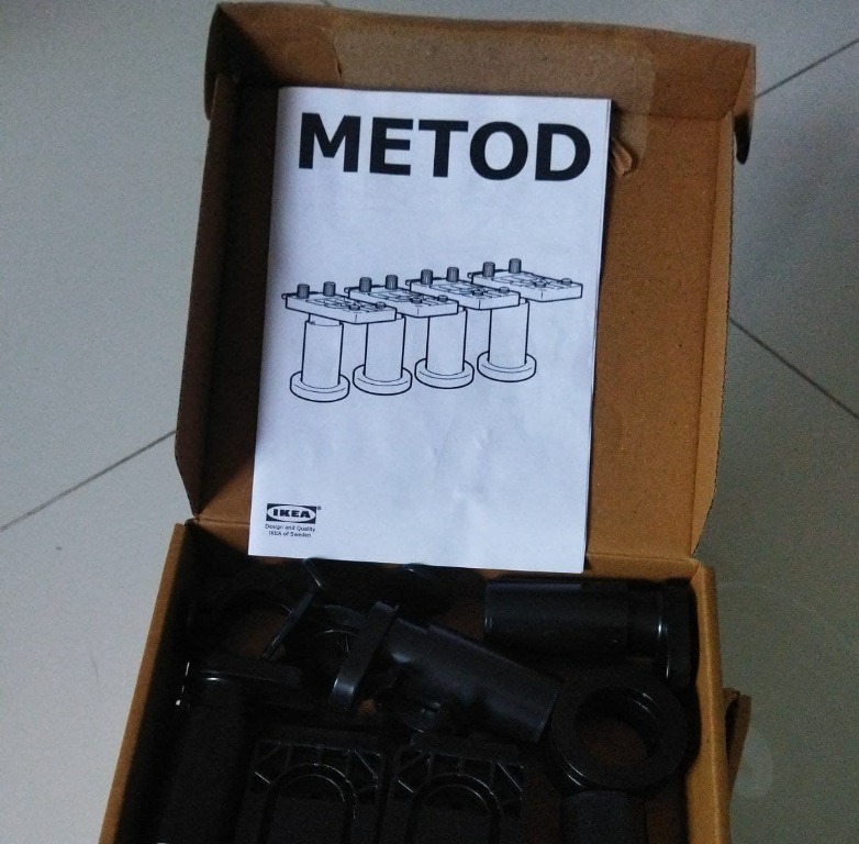 IKEA Metod 8cm cabinet legs, Furniture & Home Living, Furniture ...