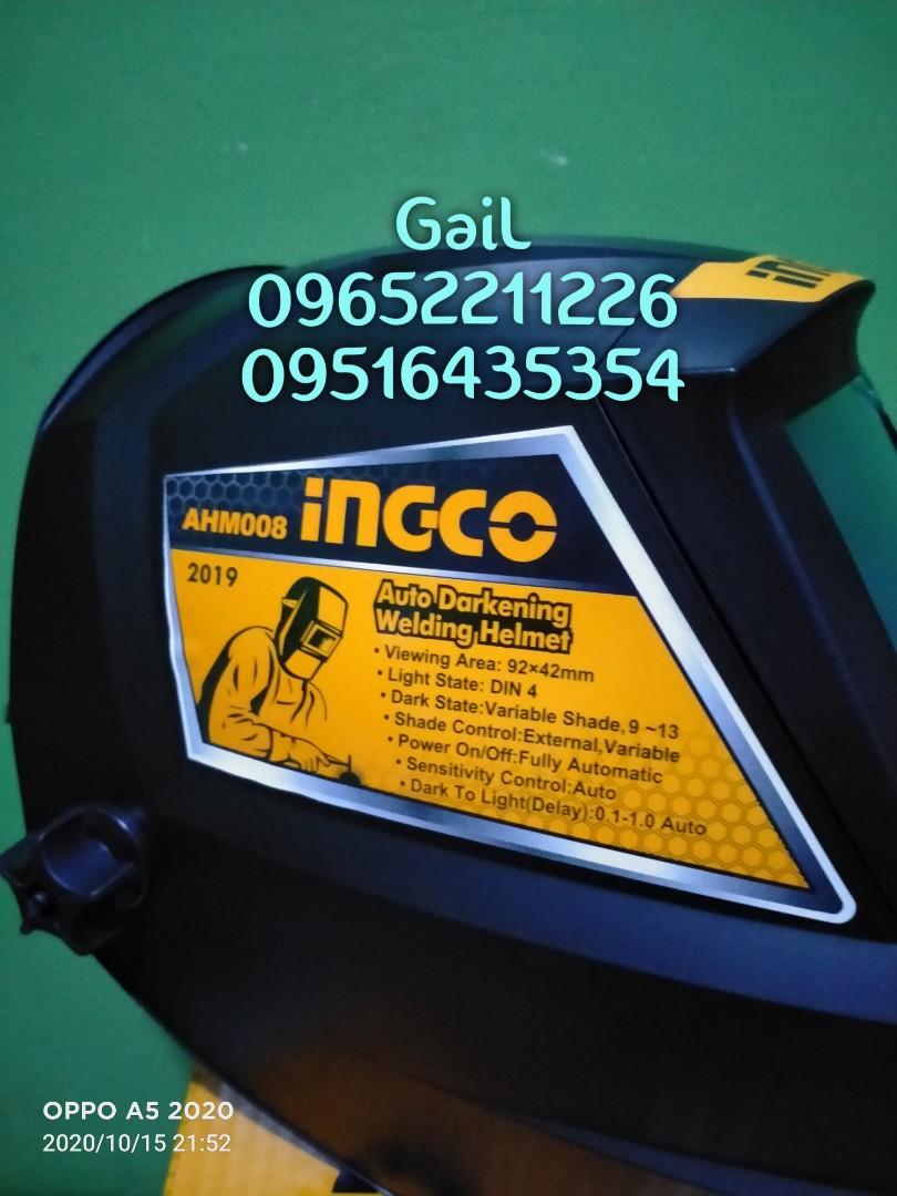 INGCO AHM008 Auto Darkening Welding Helmet - Heavy Duty Class ...
