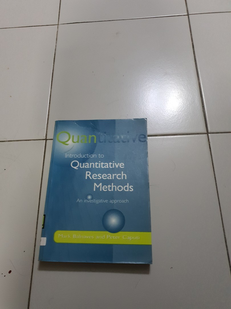 Intro to quantitative research methods, Everything Else on Carousell