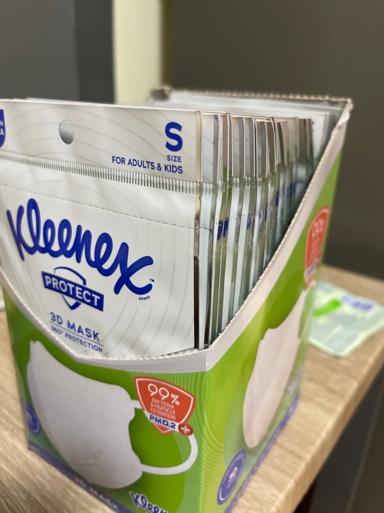 Kleenex 3D Mask Small, Health & Nutrition, Face Masks & Face Shields on ...