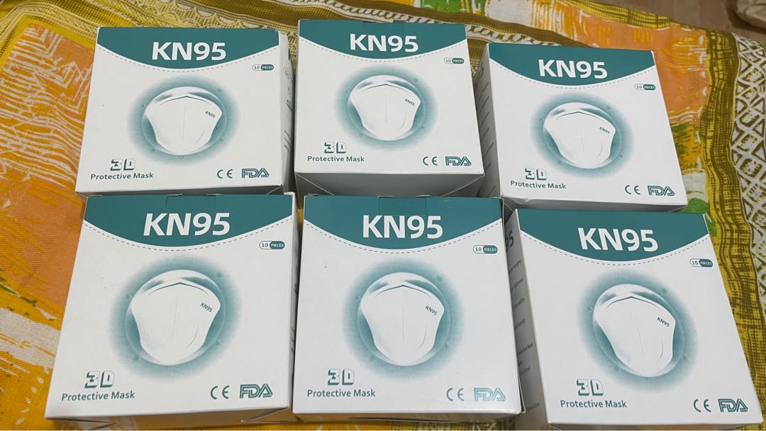 KN95 face mask bundle 60 PCs (6 boxes) n95 masks, Health & Nutrition ...